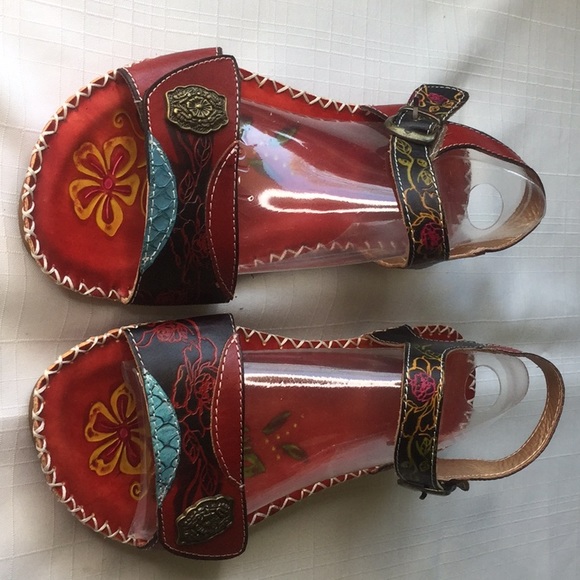 Hand Crafted | Shoes | Bohemian Hand Stitchedtooled Leather Sandals ...